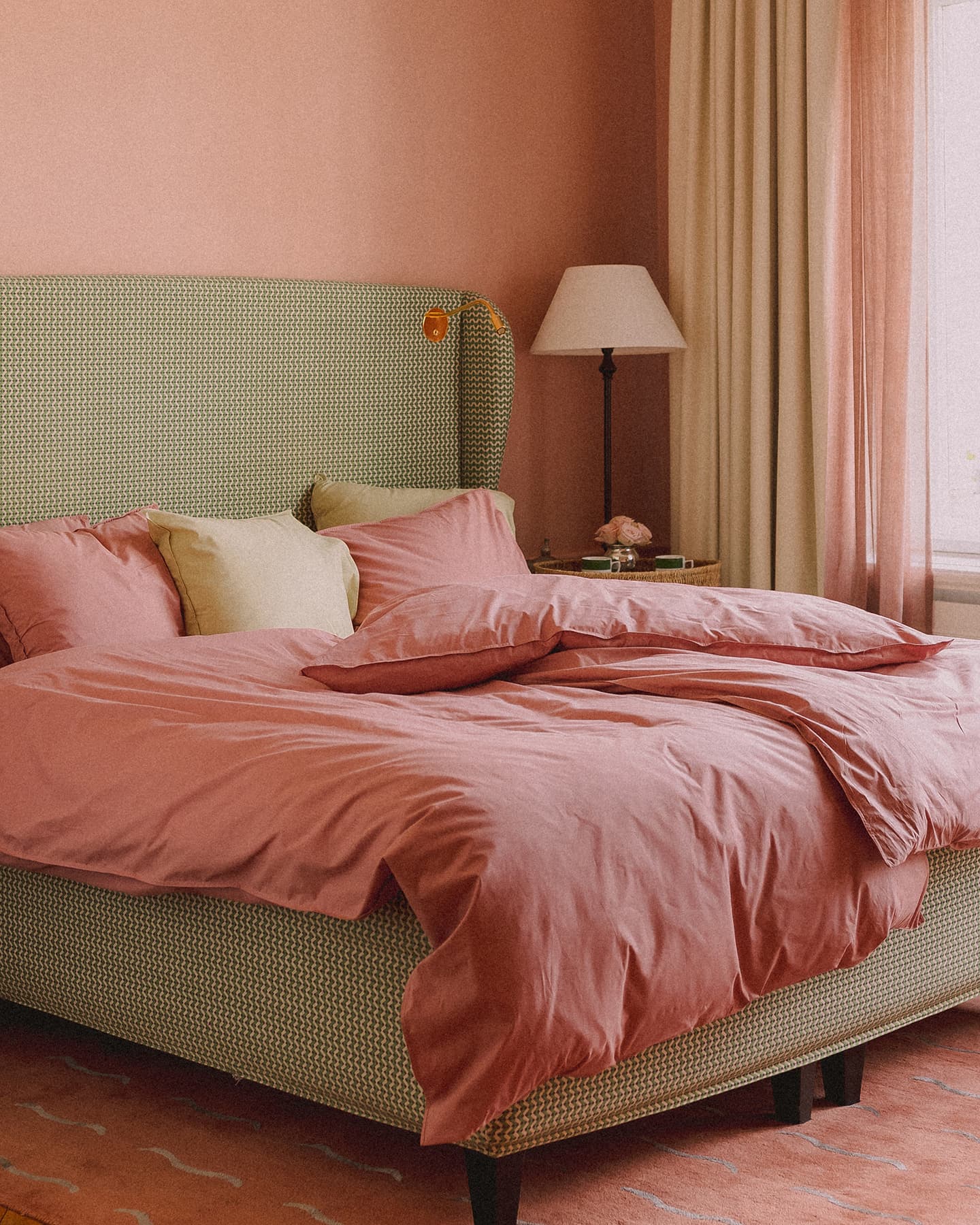 Två påslakan Nejd Ash Rose + fyra örngott | Alva